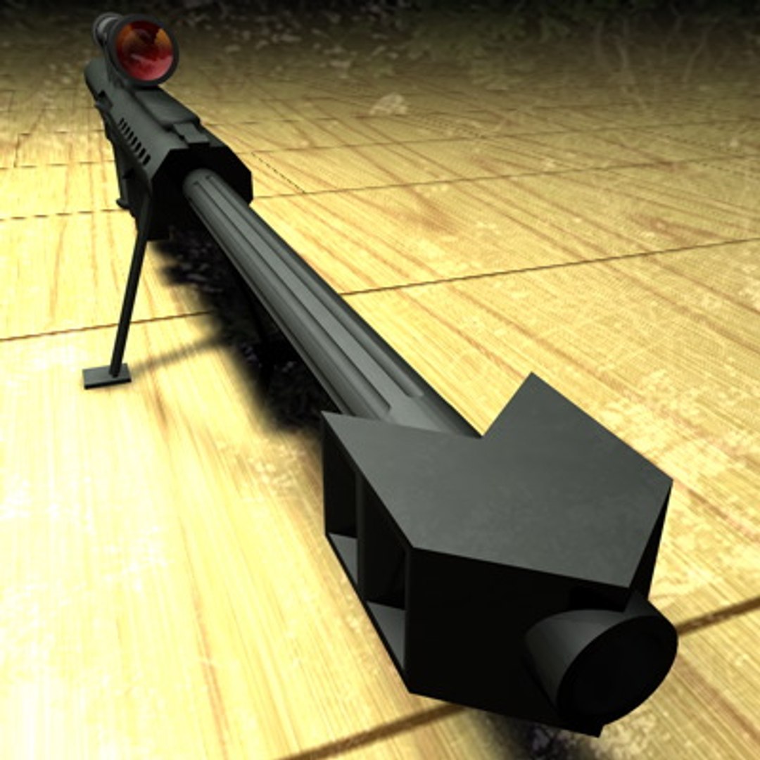 C4d M107 Sniper Rifle