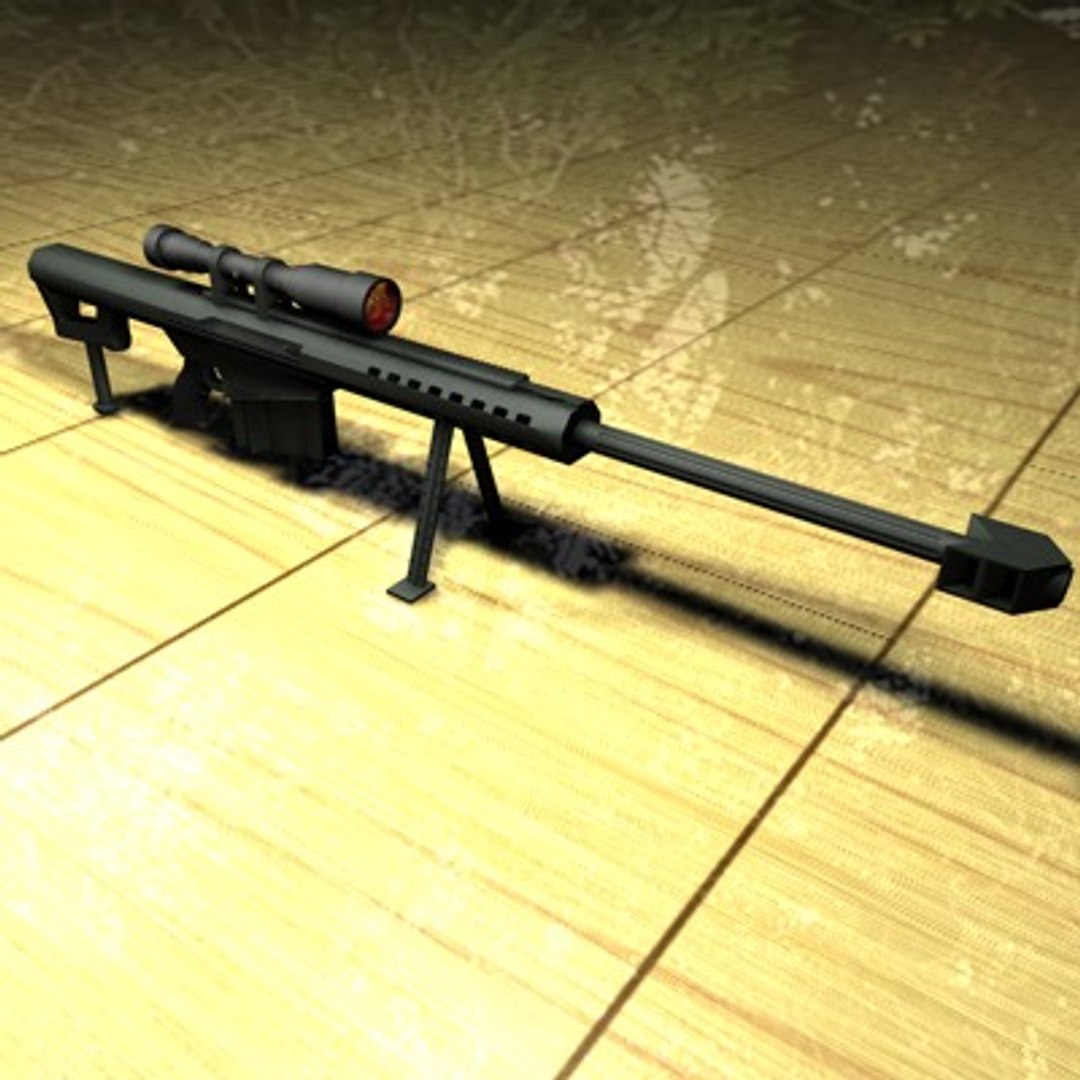 C4d M107 Sniper Rifle