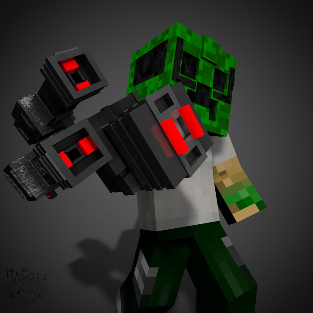 3d Minecraft Weapon Pack 2 Model