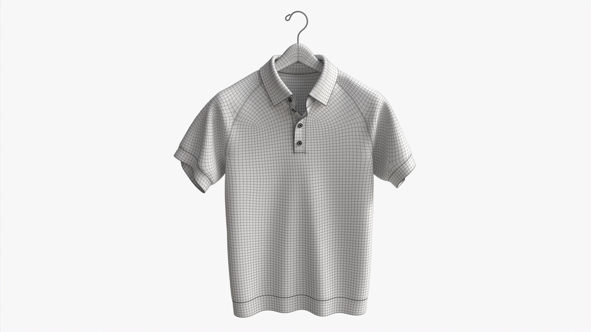 3D Short Sleeve Polo Shirt For Men Mockup 01 Hanging Model - TurboSquid ...
