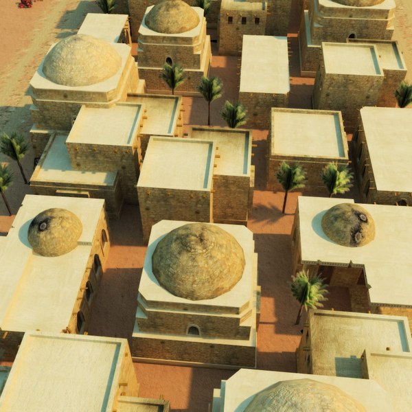 arab town 3d max