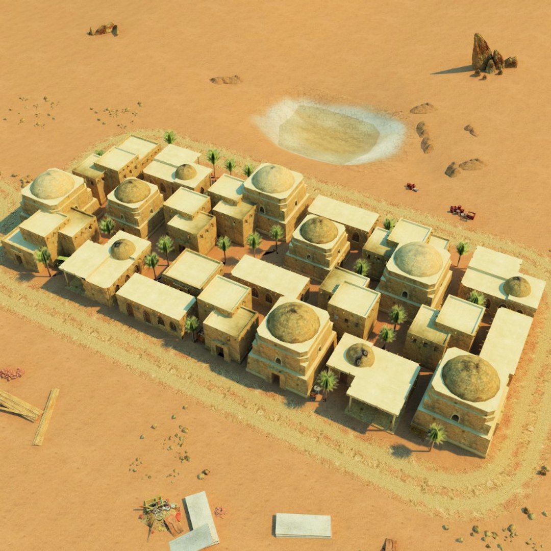 Arab Town 3d Max