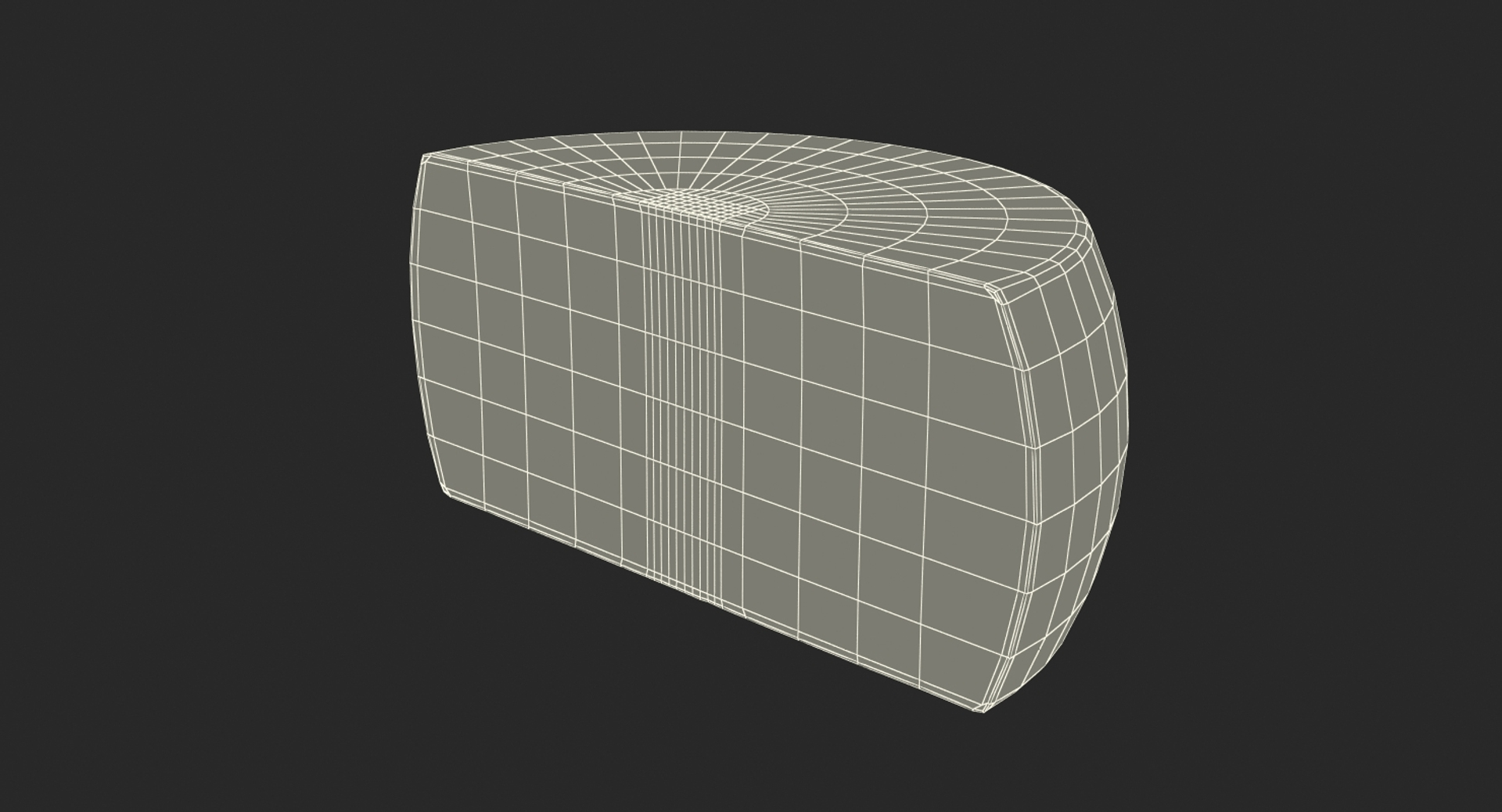 Parmesan cheese half wheel 3D - TurboSquid 1288752