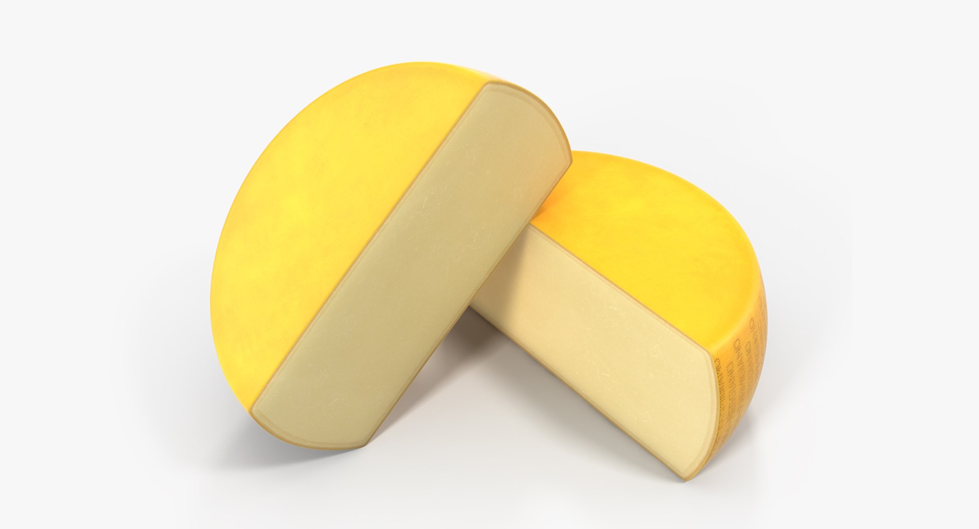 Parmesan cheese half wheel 3D - TurboSquid 1288752