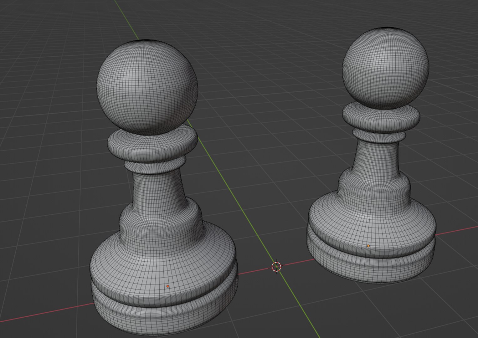 3D model Pawns Frosted Chess Pieces Low-poly 3D model - TurboSquid 2165377