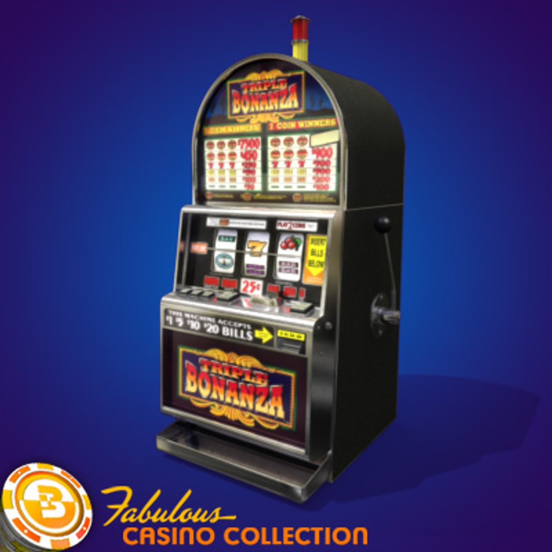 Casino Slot Machine 5 3d Model