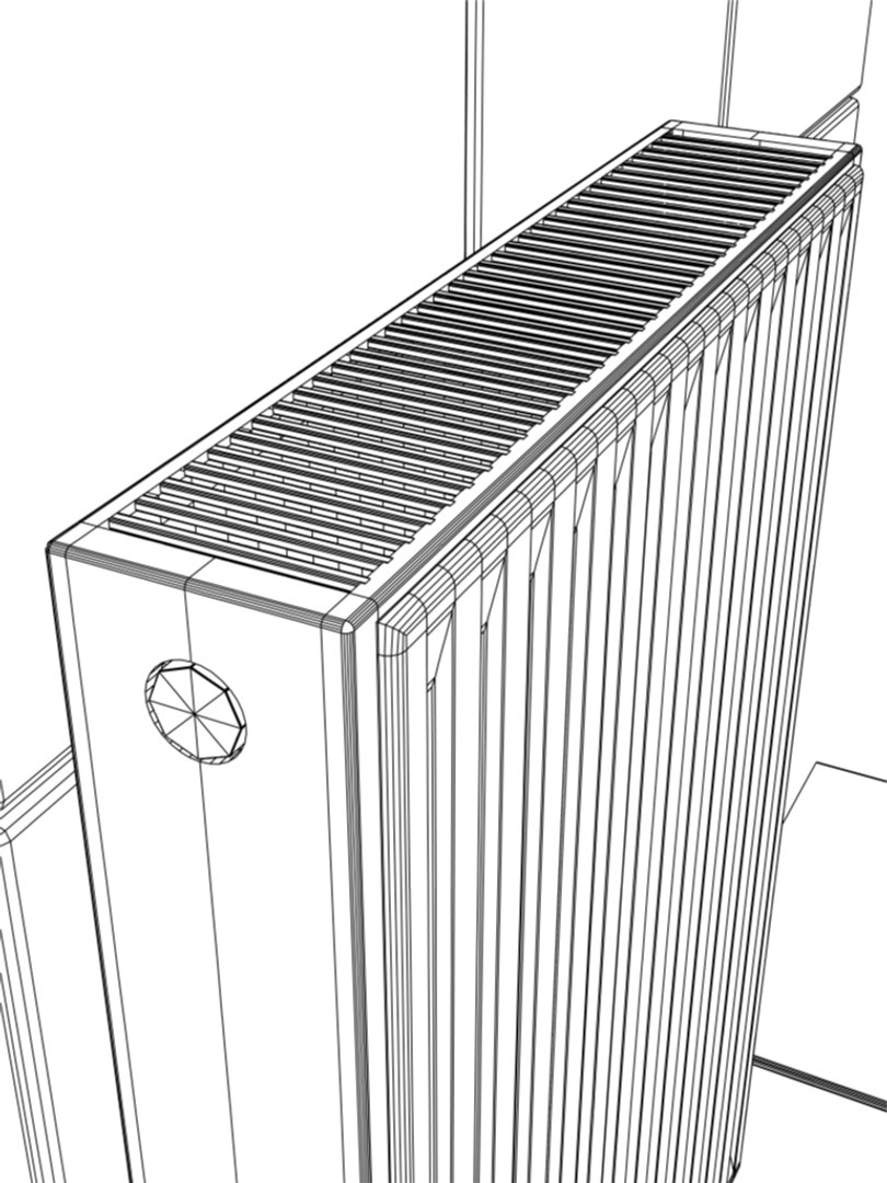 3d small radiator model