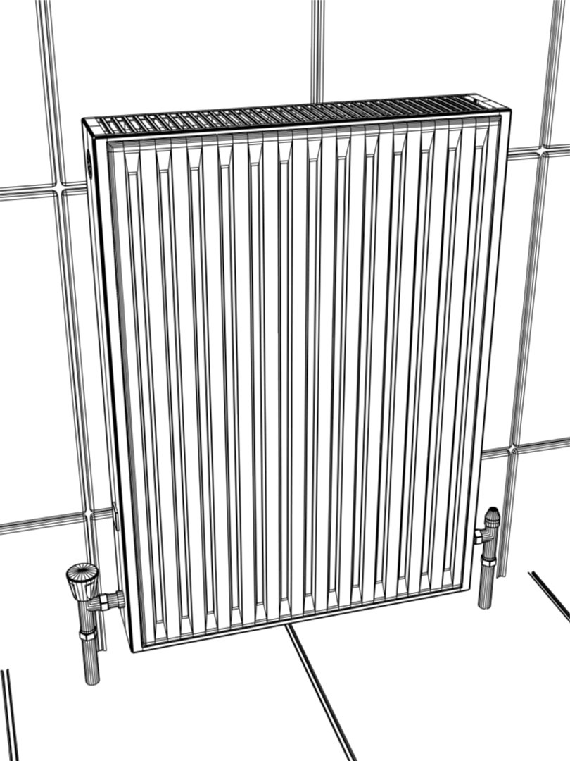 3d small radiator model