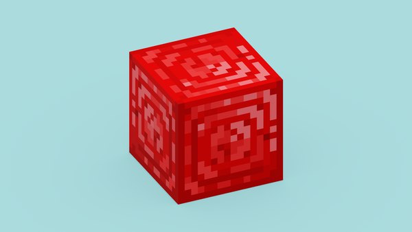 modelo 3d Minecraft Ruby Block - TurboSquid 2069940