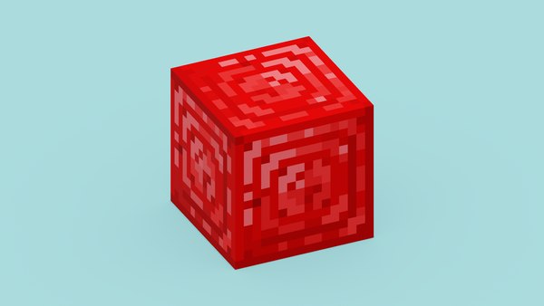 modelo 3d Minecraft Ruby Block - TurboSquid 2069940