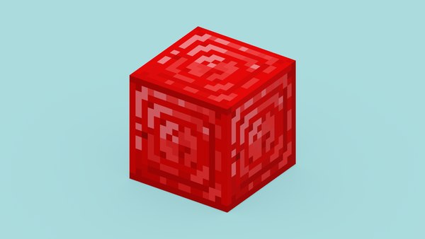 modelo 3d Minecraft Ruby Block - TurboSquid 2069940
