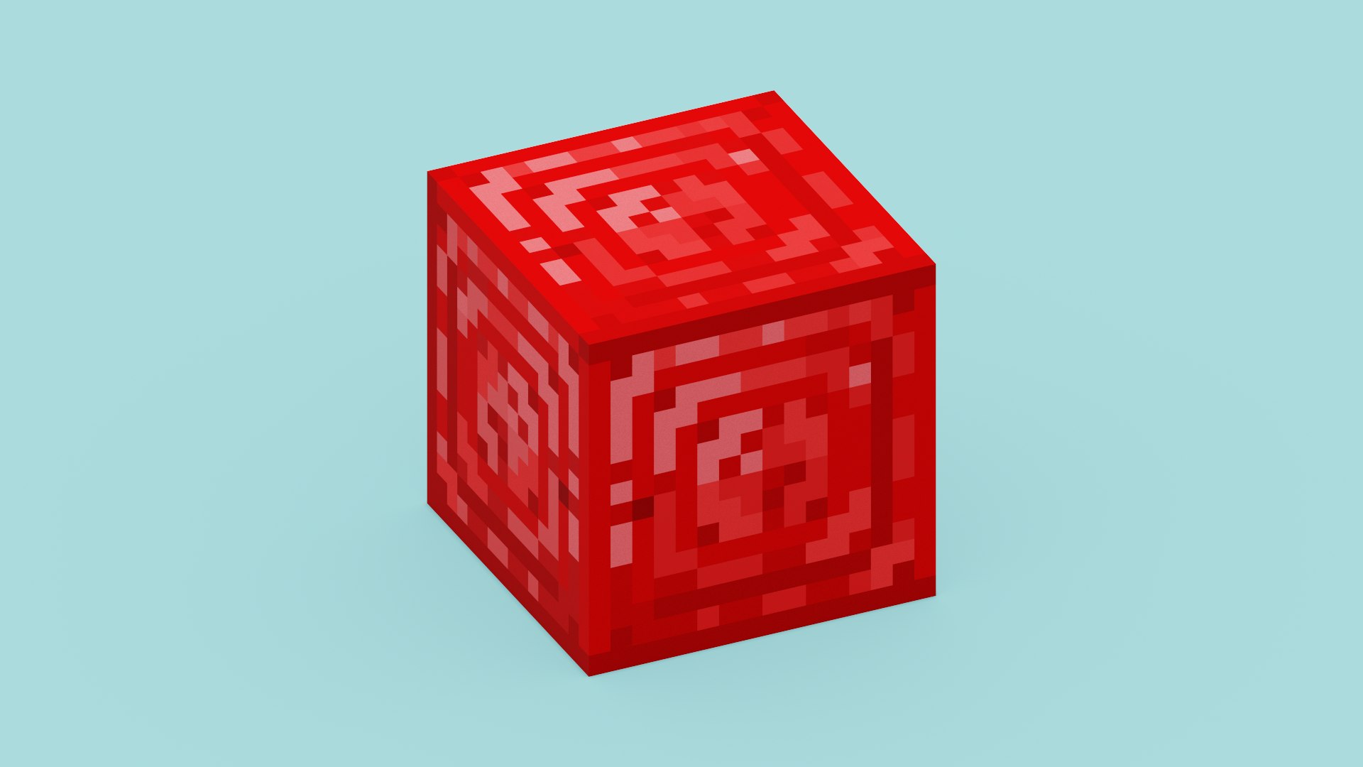 3D Minecraft Ruby Block - TurboSquid 2069940