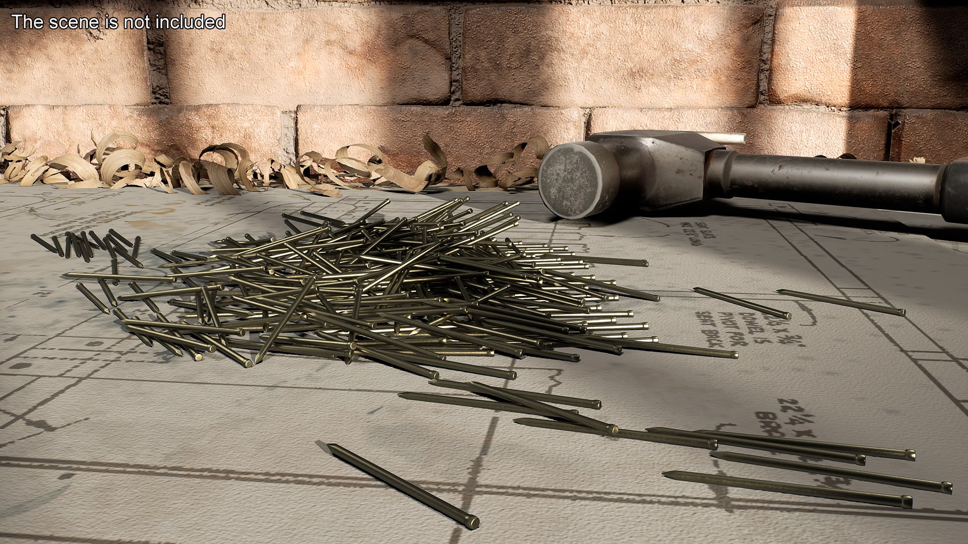 3D Model Finishing Nails - TurboSquid 2060252