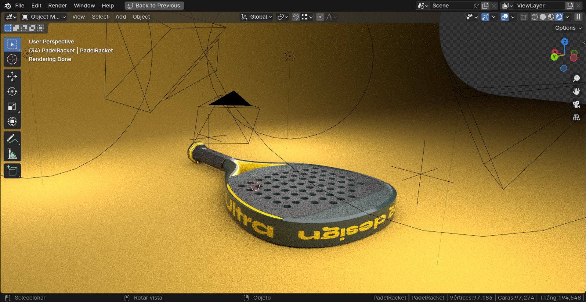 Padel Racket 3D - TurboSquid 2218735