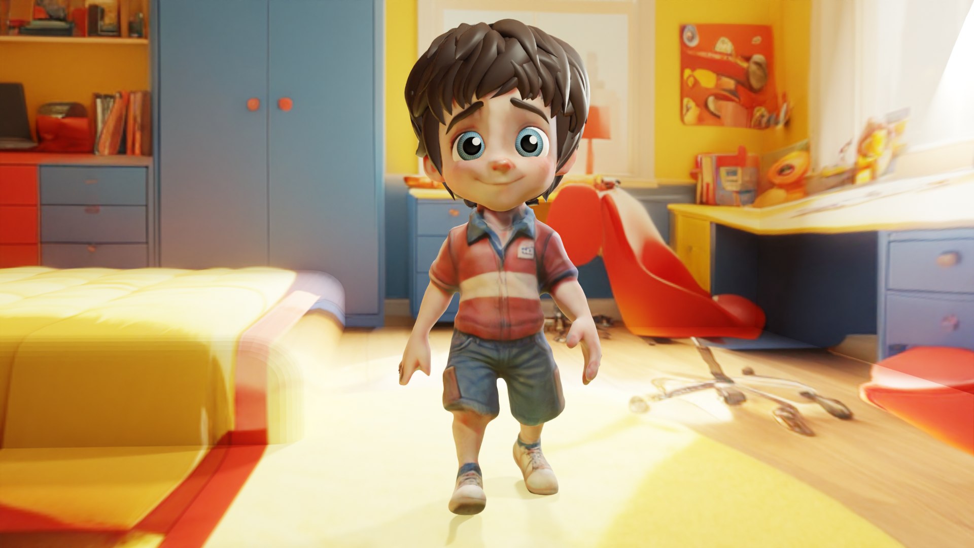 3D Pixar Style Boy Character Rigged - TurboSquid 2223938