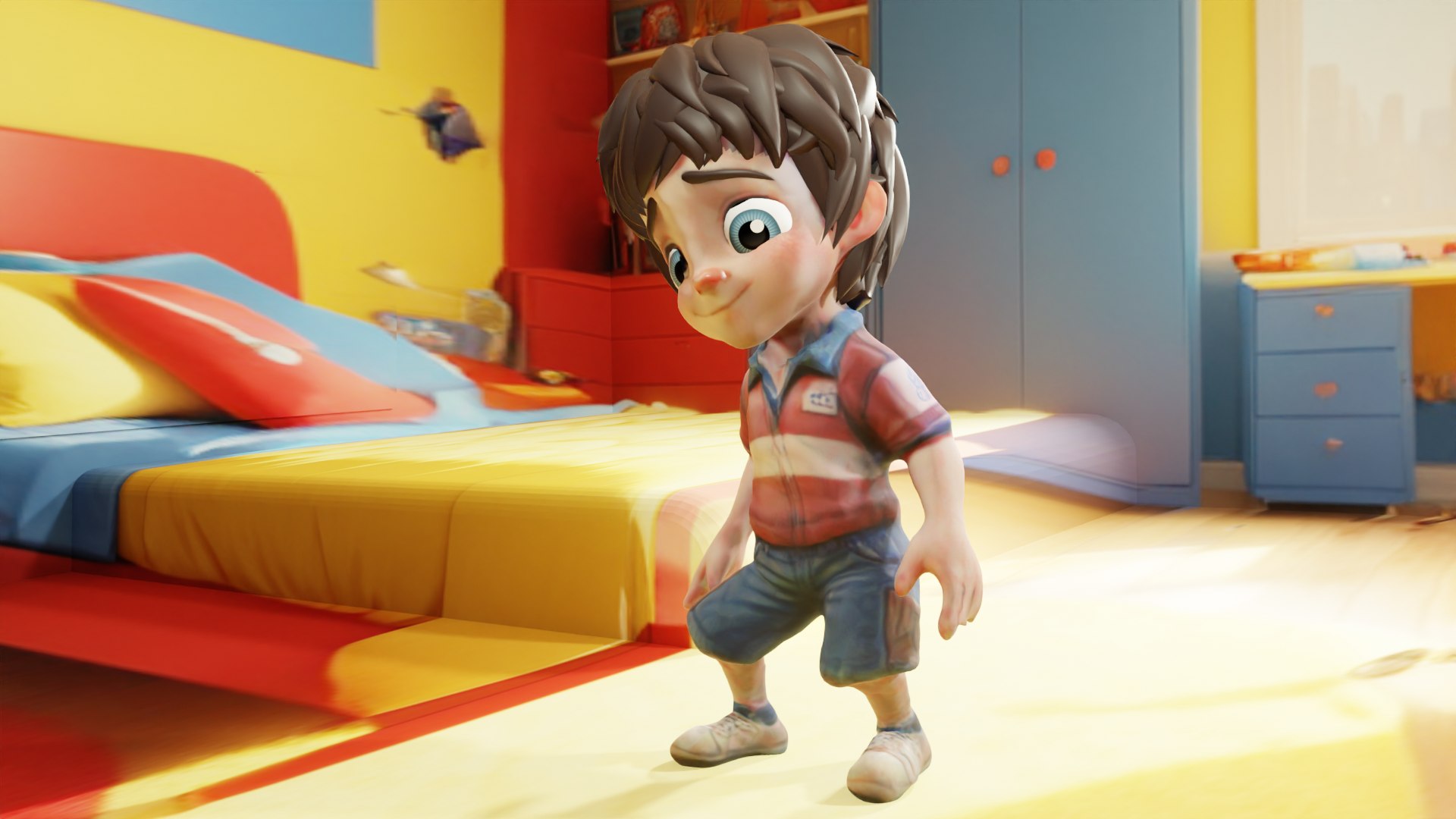 3D Pixar Style Boy Character Rigged - TurboSquid 2223938