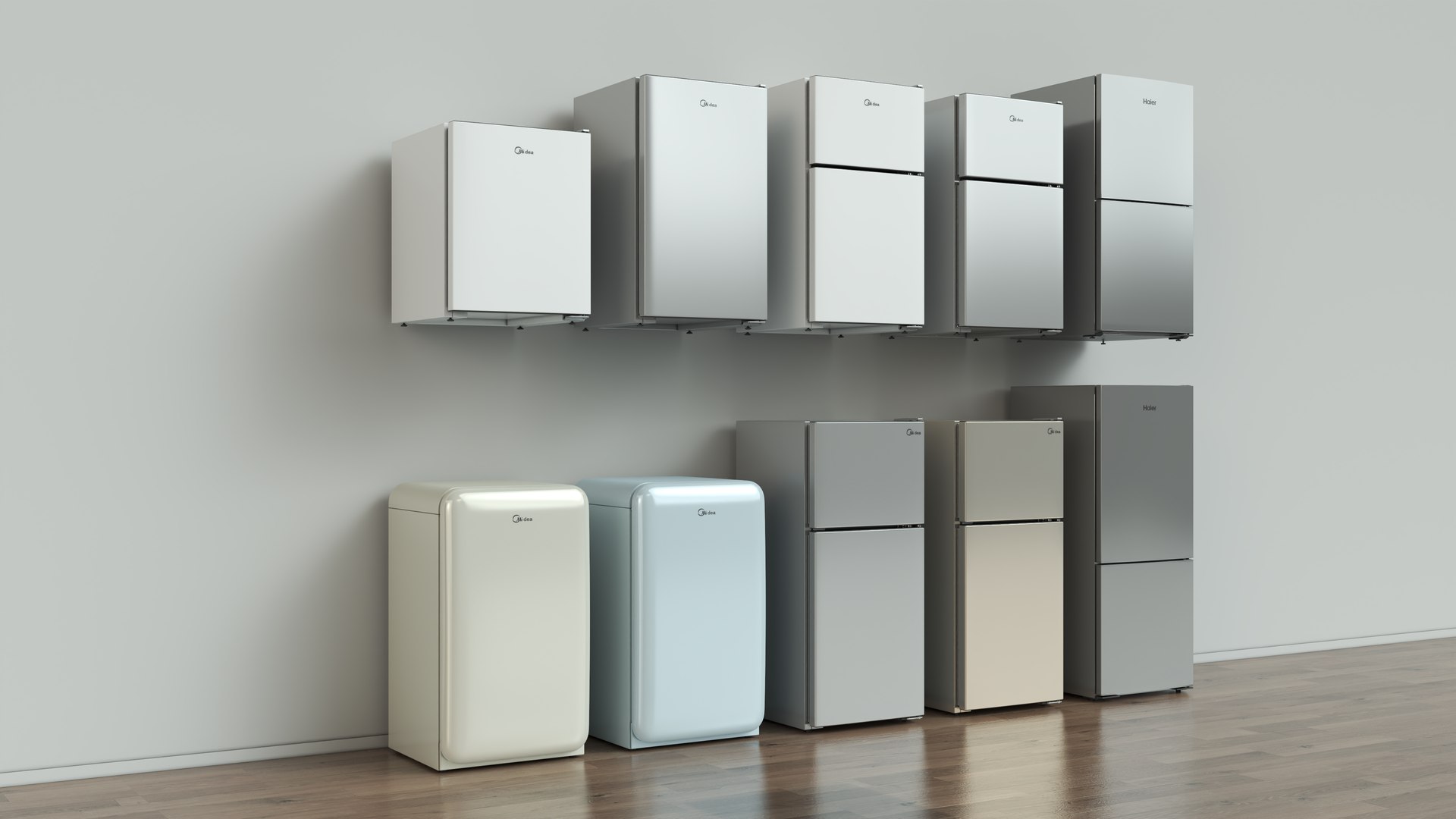 3D Mini Fridge With Freezer Model - TurboSquid 2142009