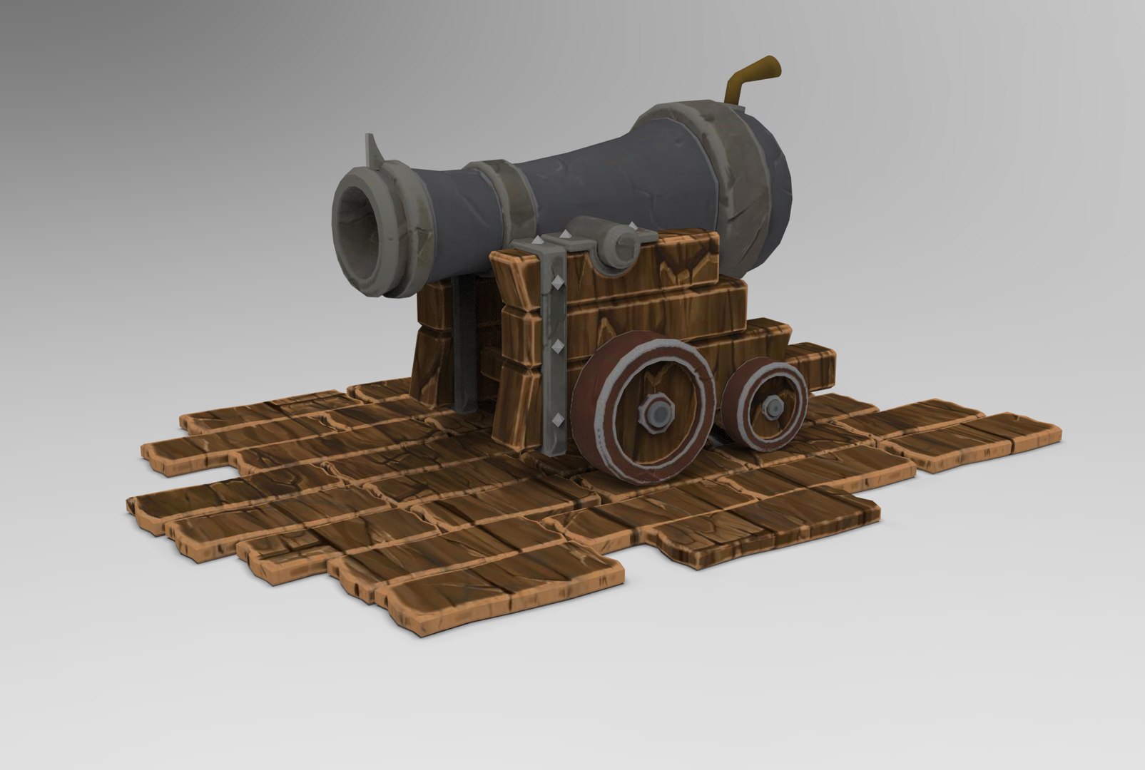 Vessel Cannon Gaming VR Lowpoly 3D Model - TurboSquid 1774928