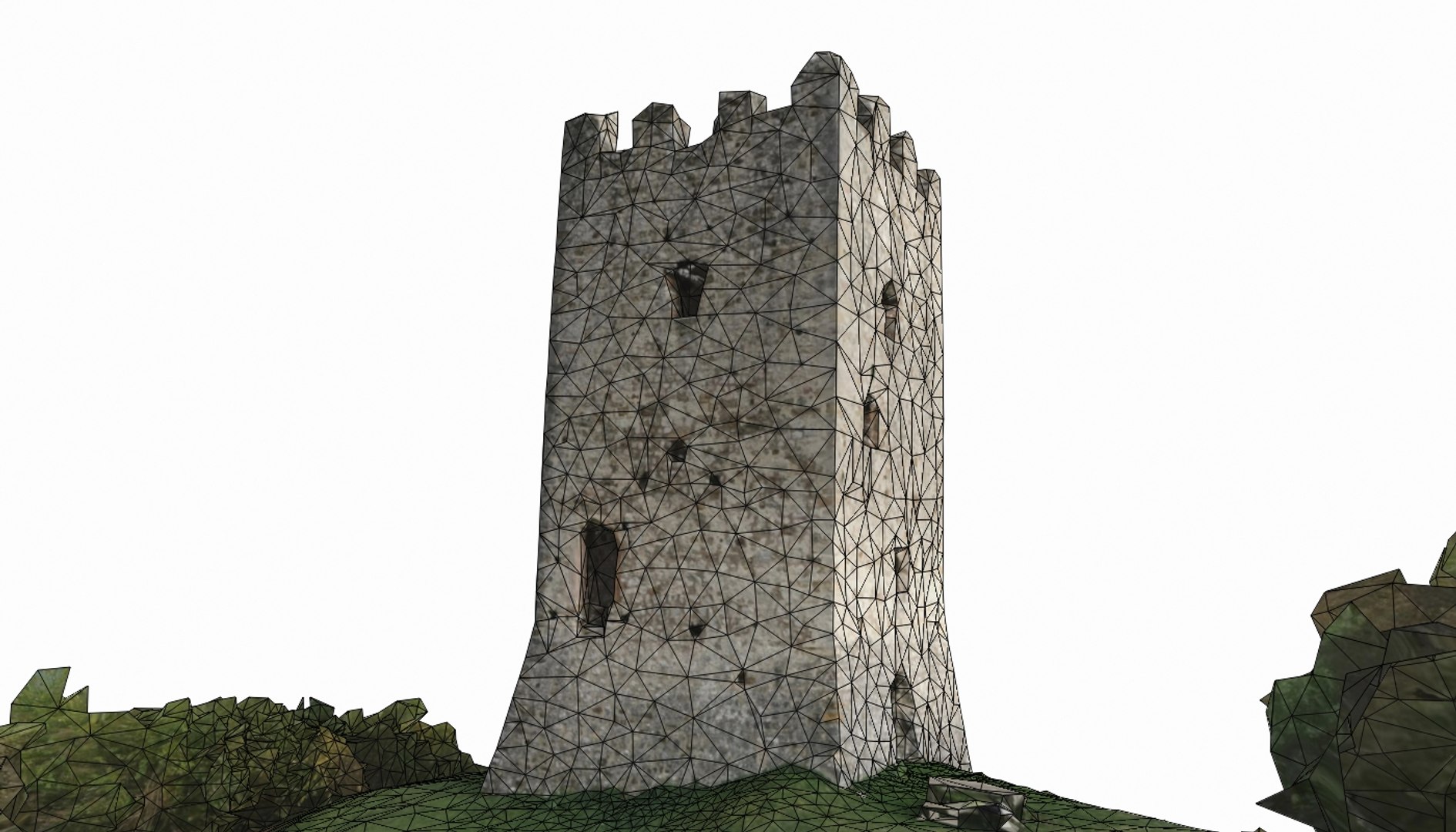 3D Castle Tower Model - TurboSquid 1492715