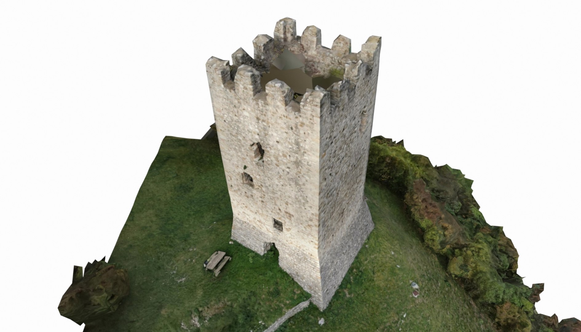 3D Castle Tower Model - TurboSquid 1492715