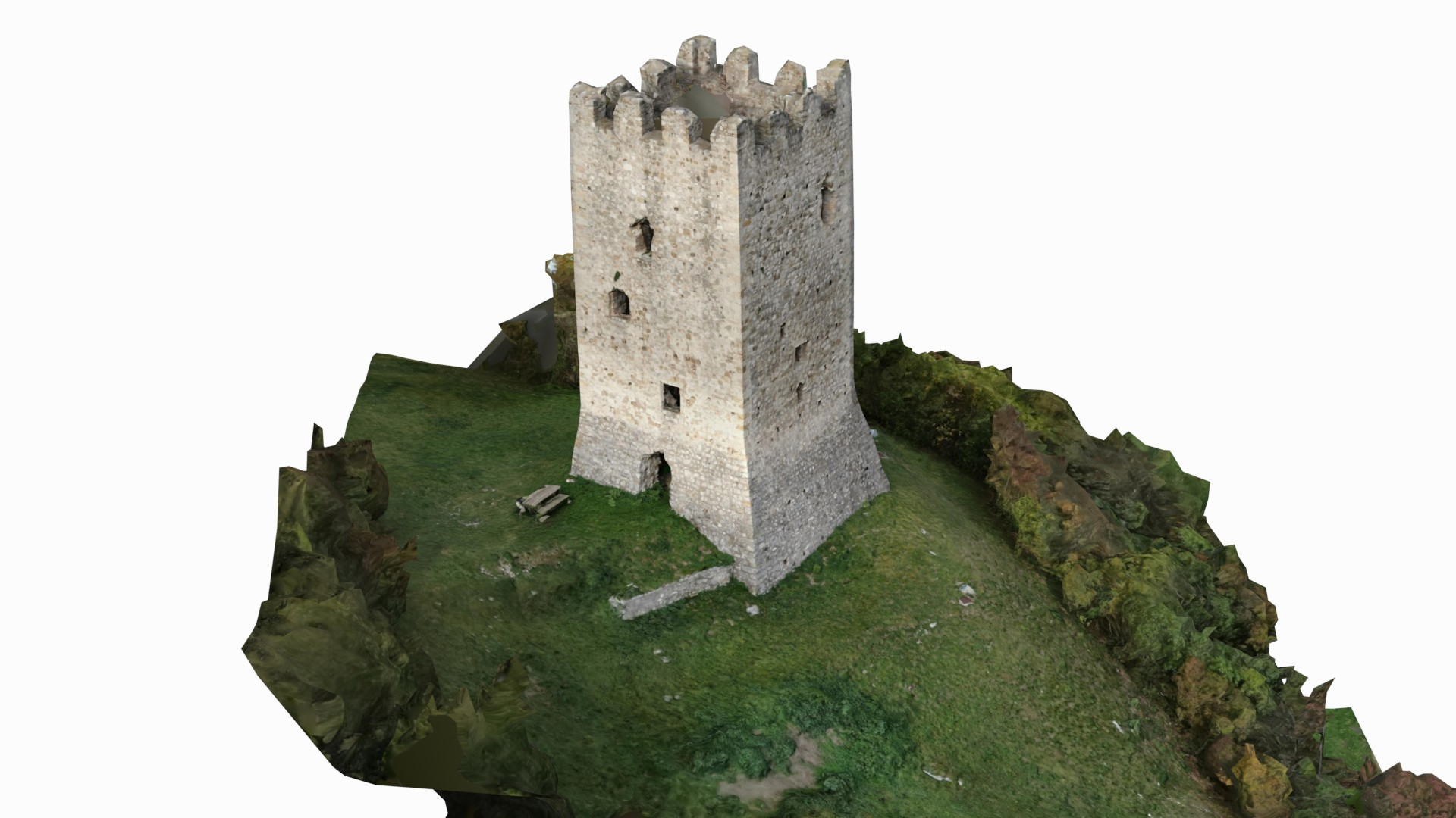 3D Castle Tower Model - TurboSquid 1492715