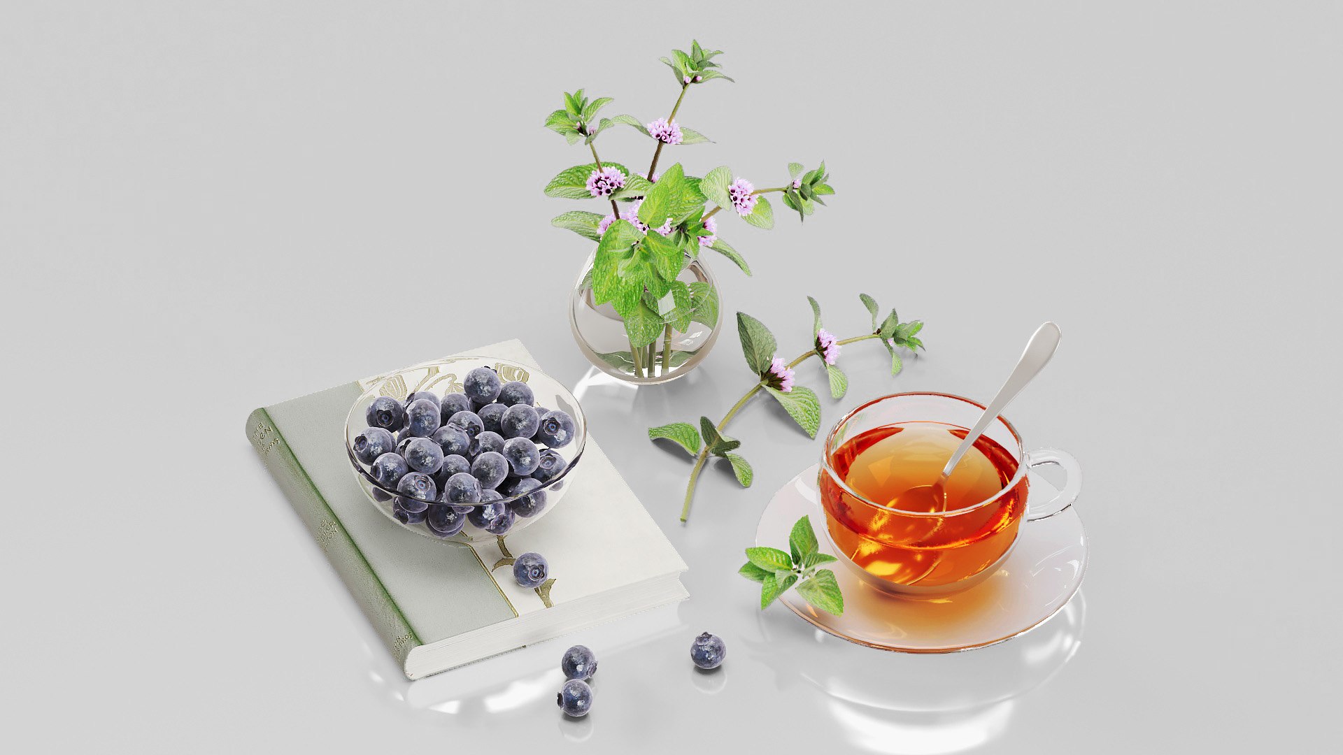 3D set tea model - TurboSquid 1814073