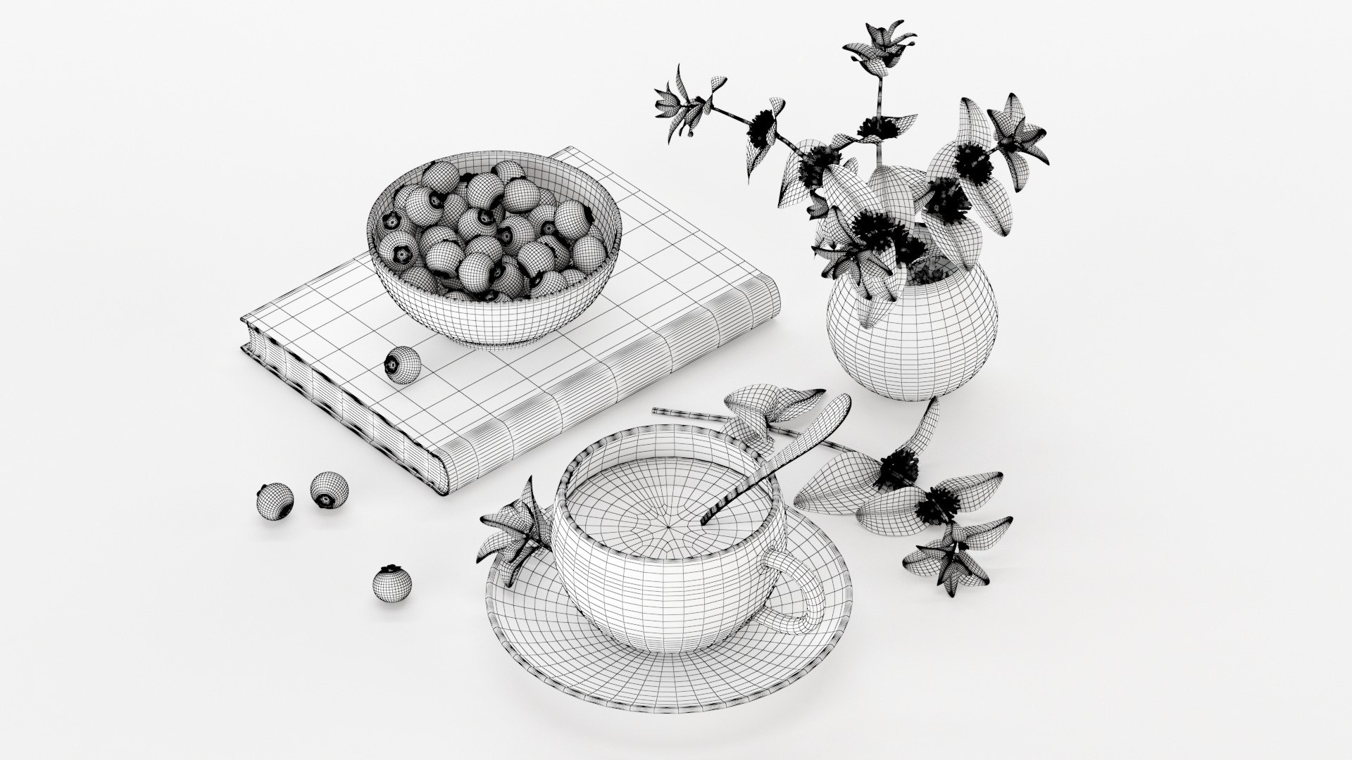 3D set tea model - TurboSquid 1814073