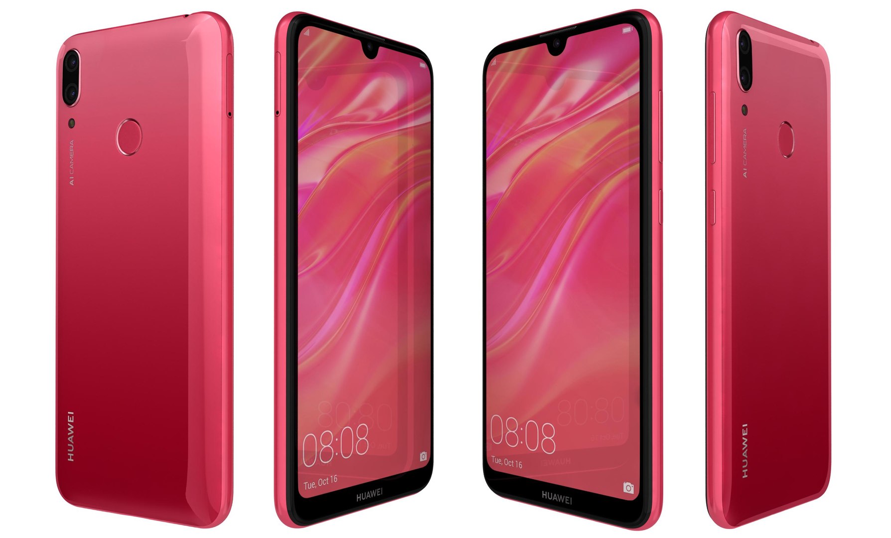 Huawei y7 2019 colors 3D - TurboSquid 1397620