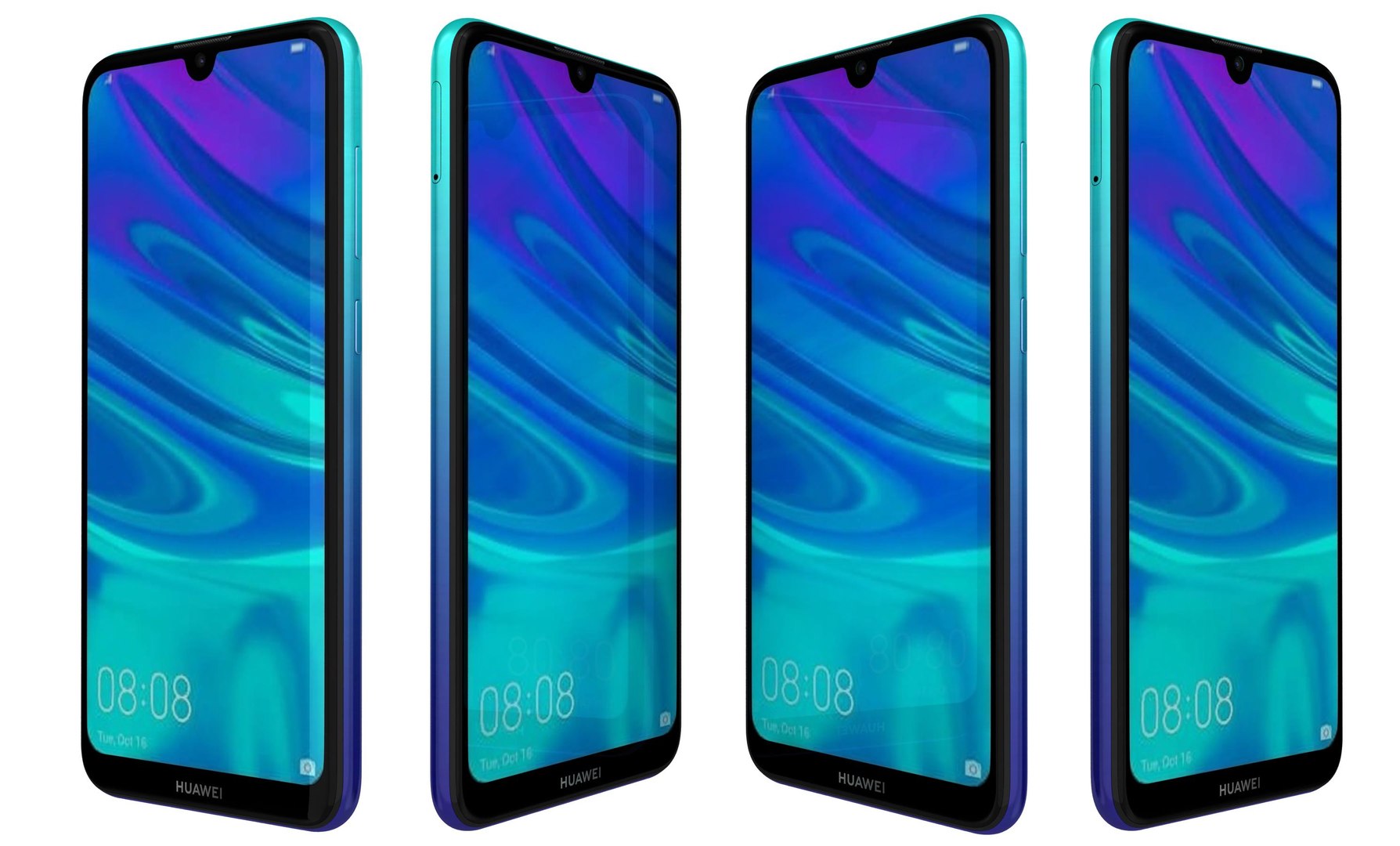 Huawei y7 2019 colors 3D - TurboSquid 1397620