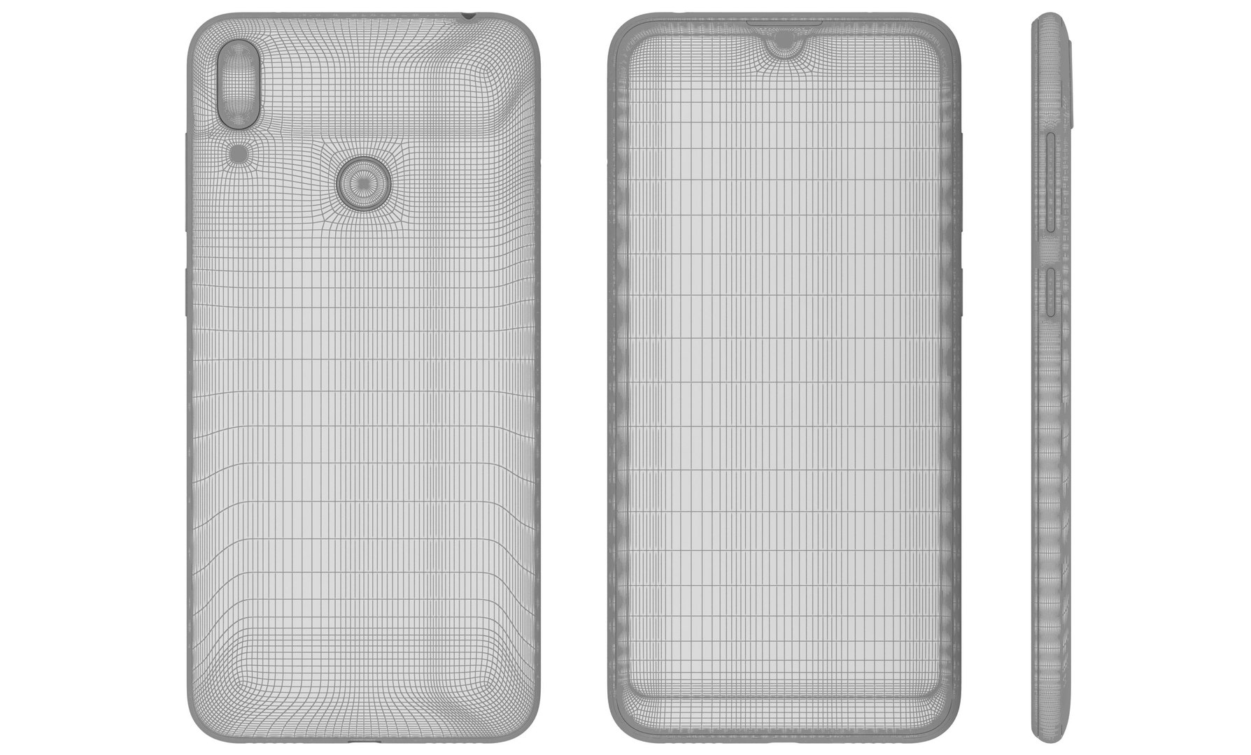 Huawei y7 2019 colors 3D - TurboSquid 1397620