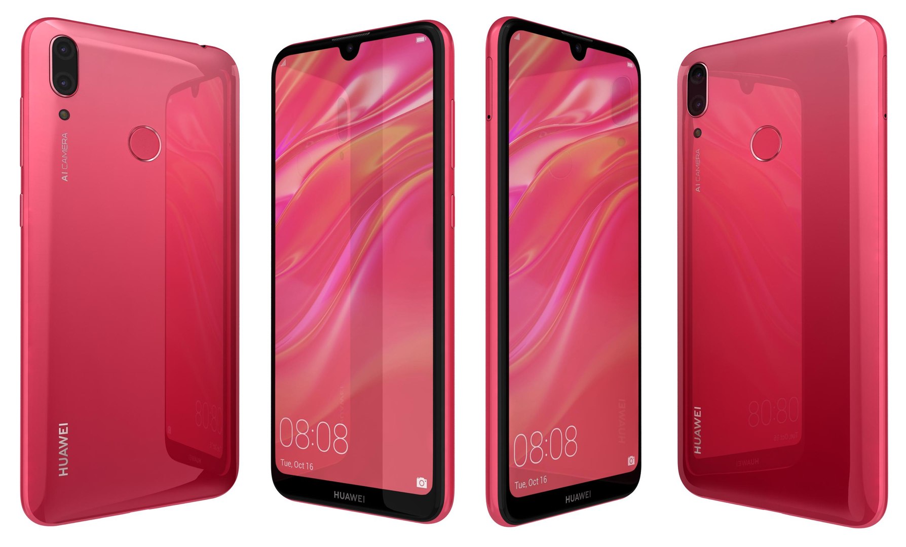 Huawei y7 2019 colors 3D - TurboSquid 1397620