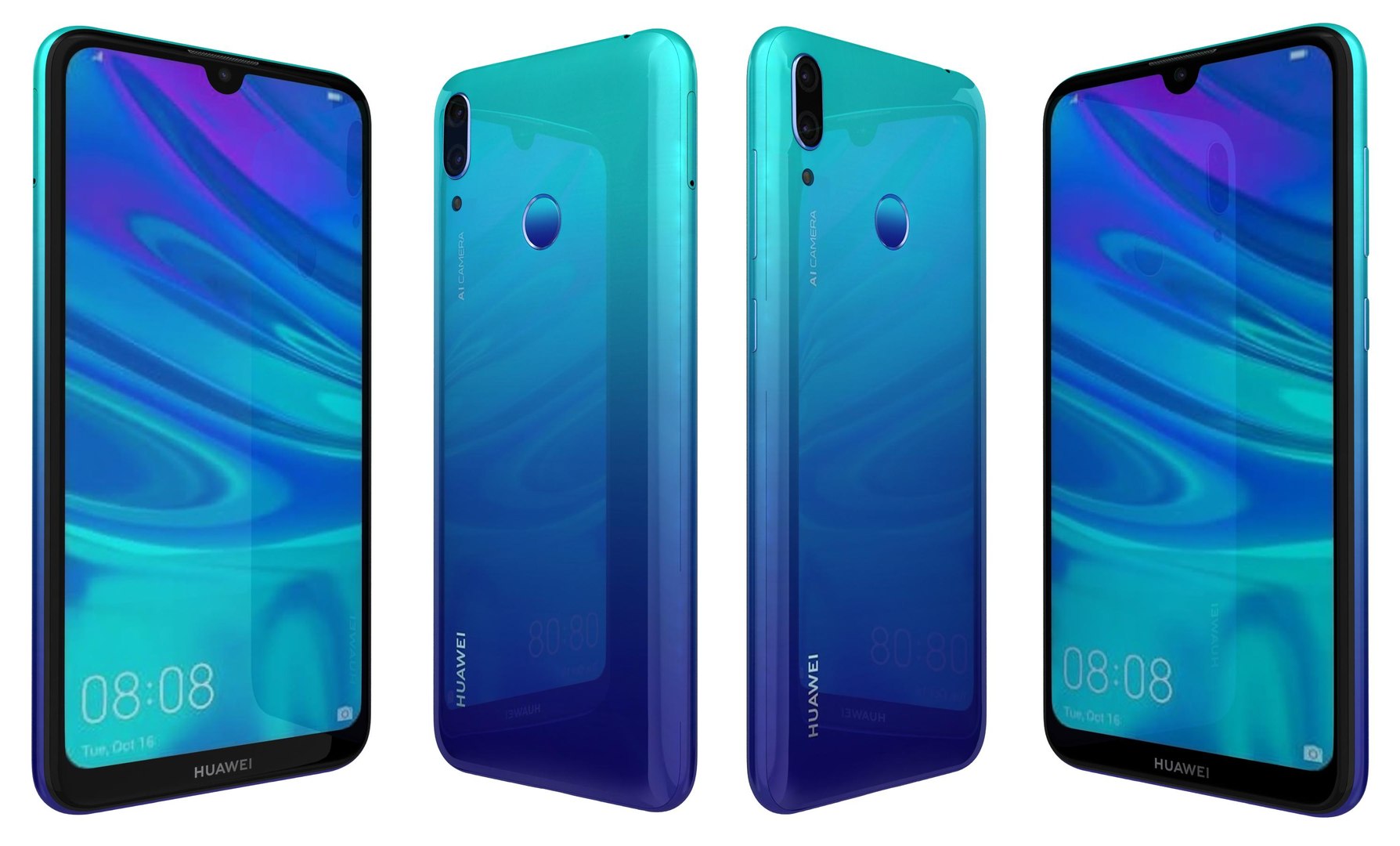 Huawei y7 2019 colors 3D - TurboSquid 1397620