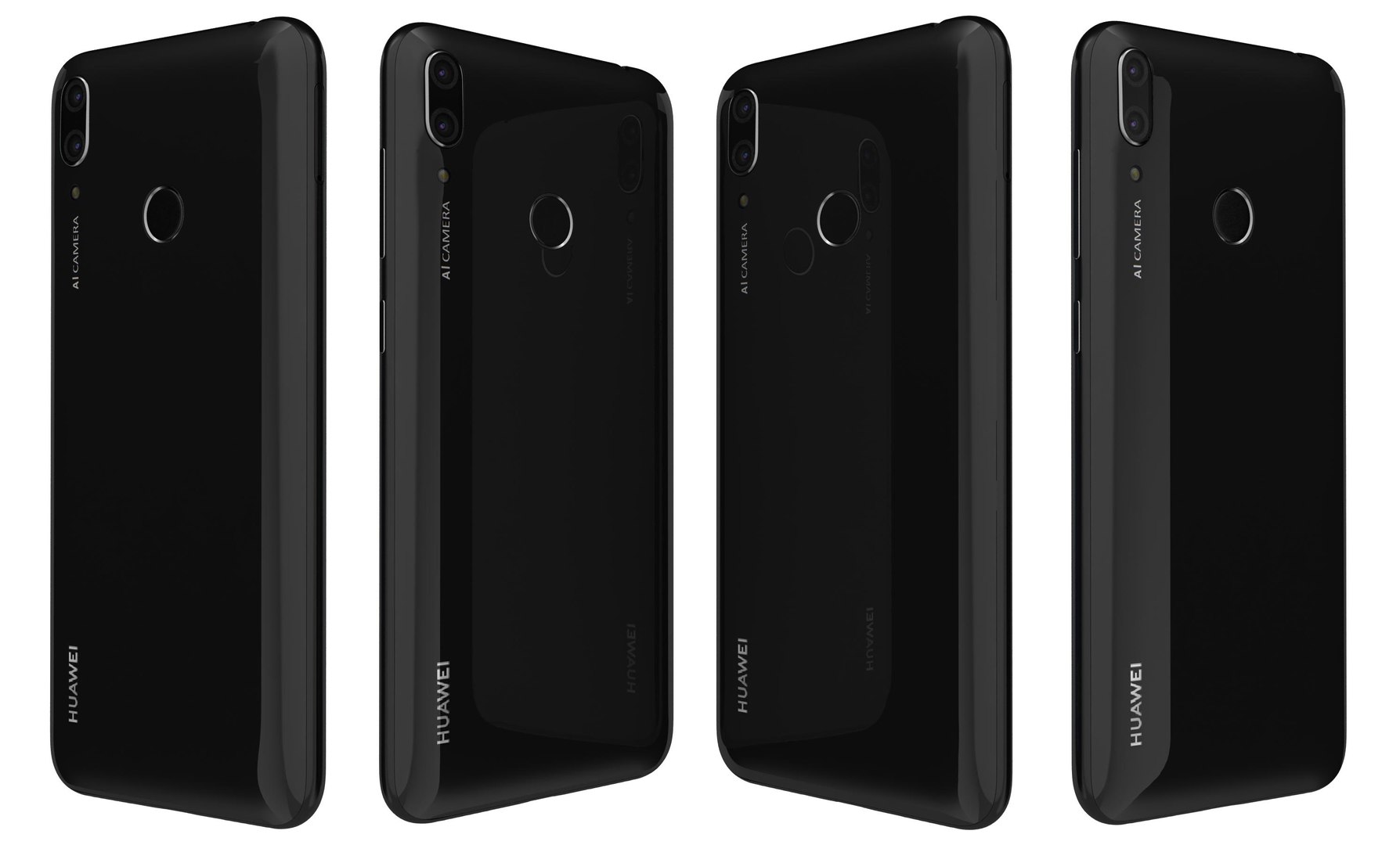 Huawei y7 2019 colors 3D - TurboSquid 1397620