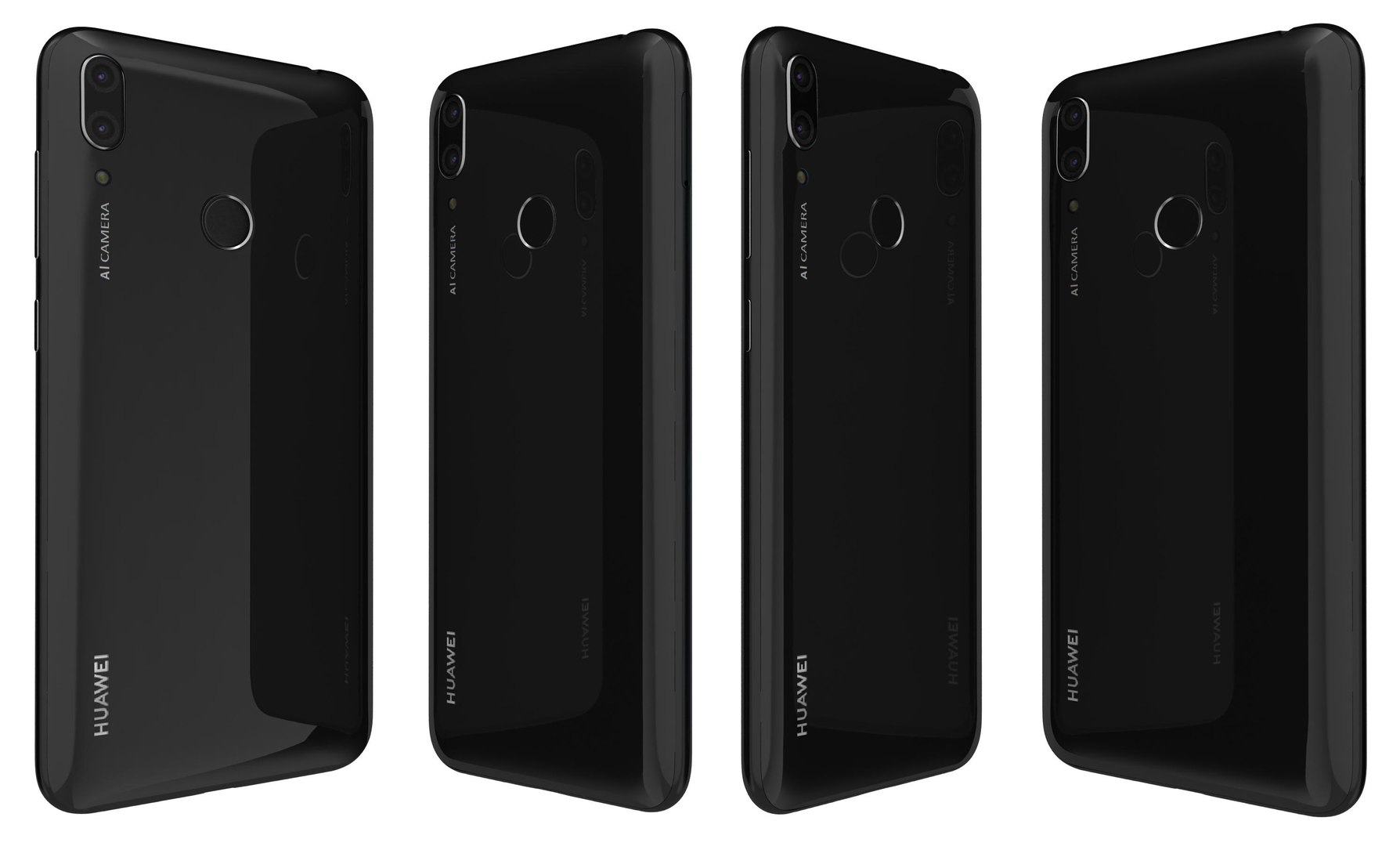 Huawei y7 2019 colors 3D - TurboSquid 1397620