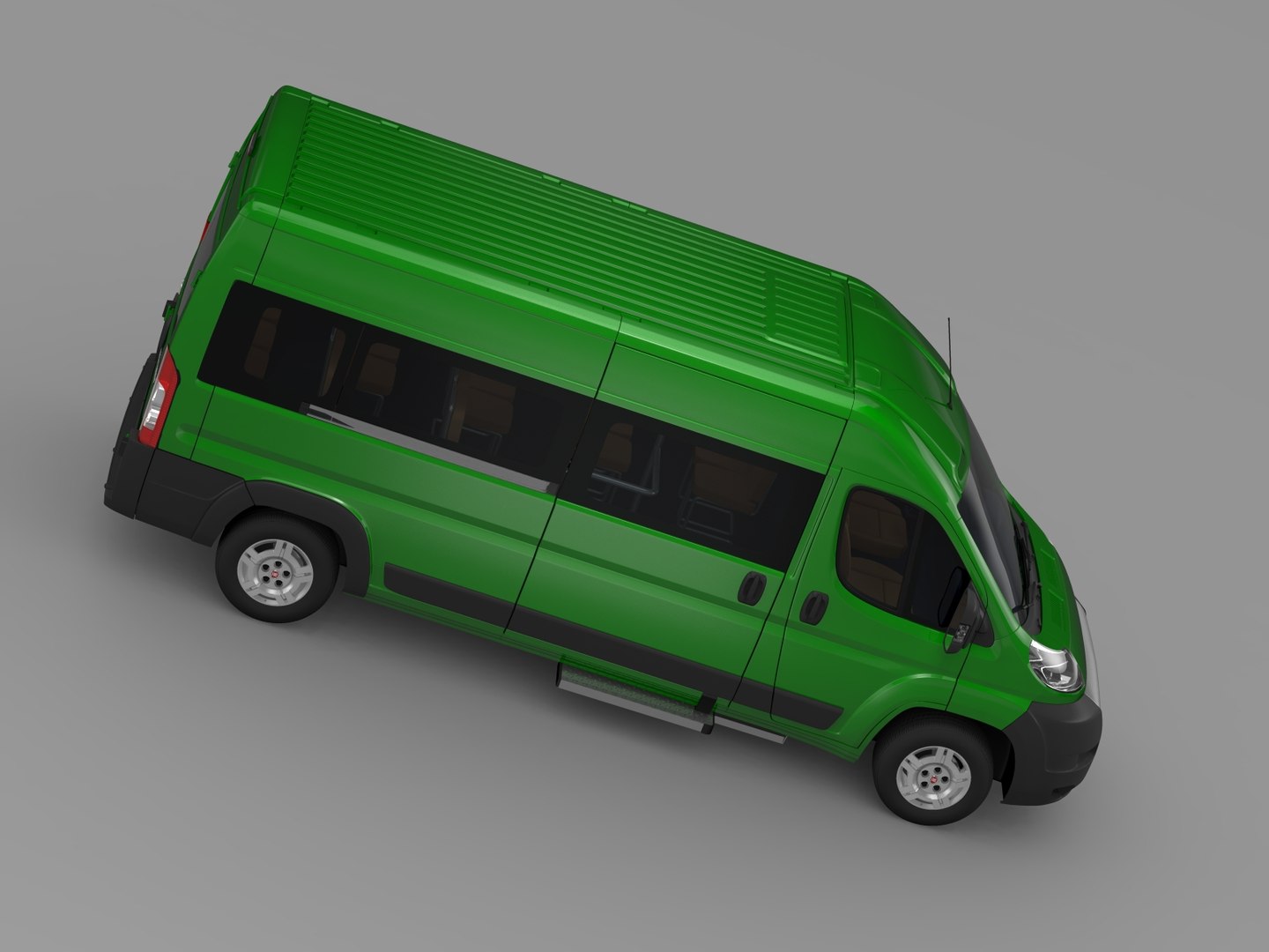 3d fiat ducato maxi bus model