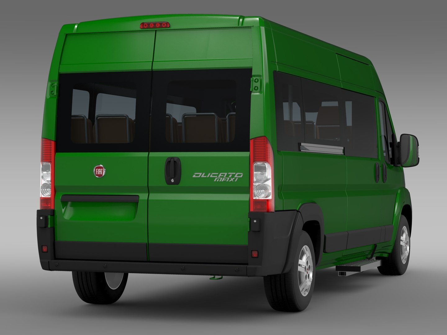 3d fiat ducato maxi bus model