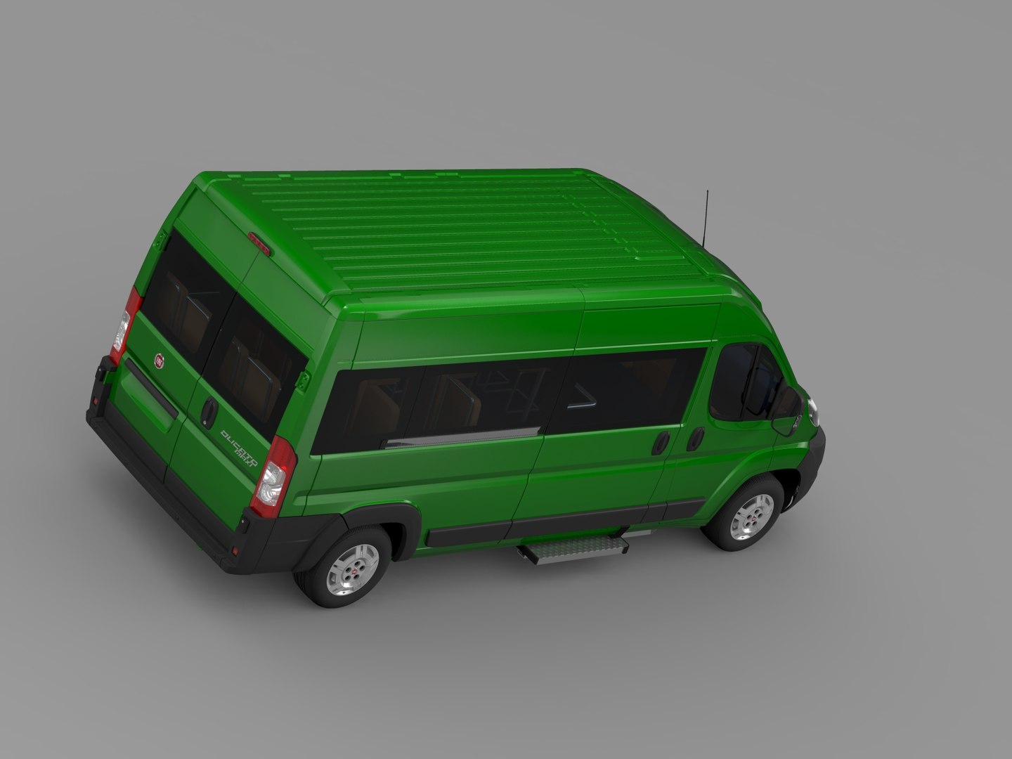 3d fiat ducato maxi bus model