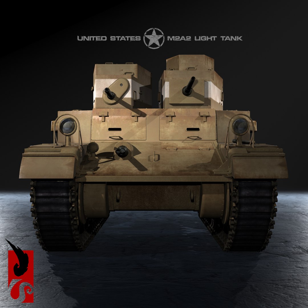 United States Wwii M2a2 3d Obj