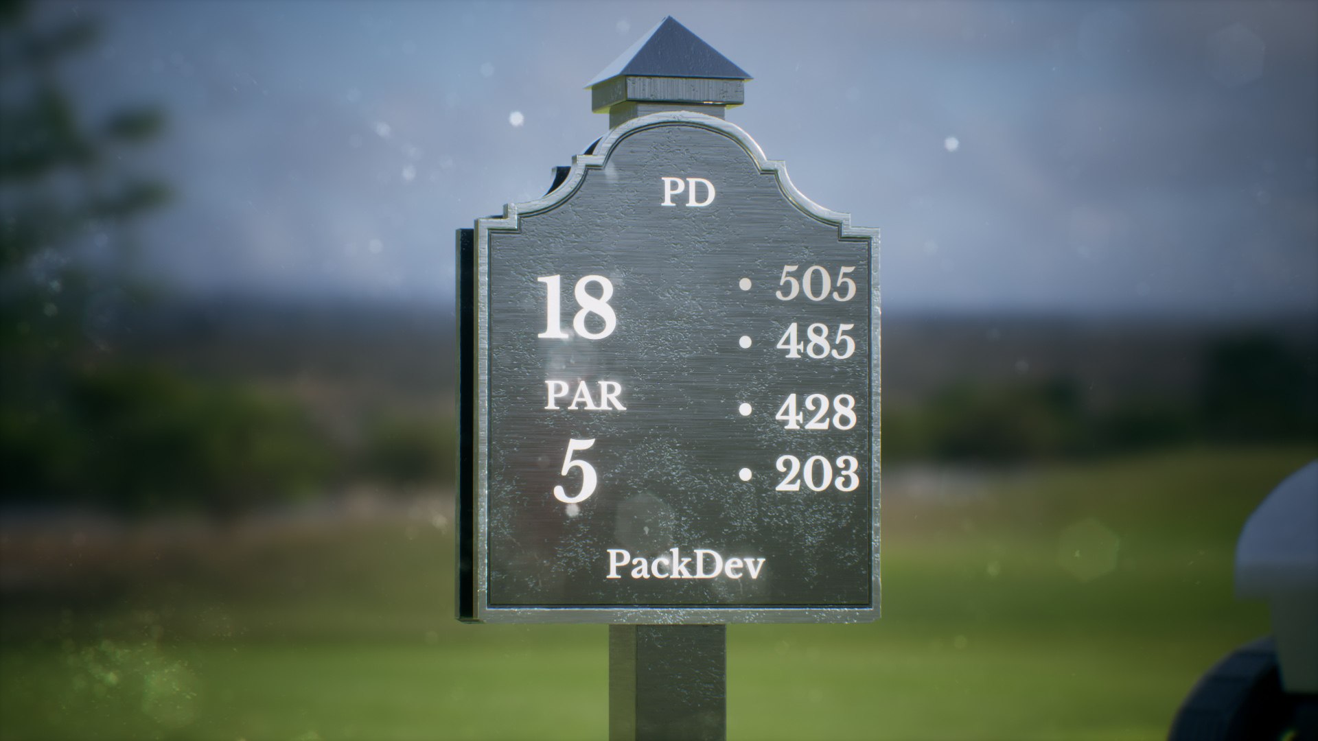 Golf Props 12 Assets 3D Model - TurboSquid 2193651