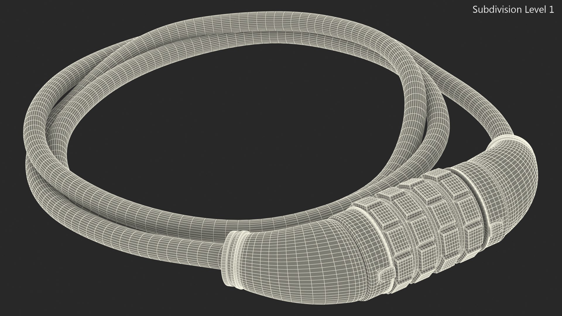 3D Combo Cable Bicycle Lock Model - TurboSquid 1656496
