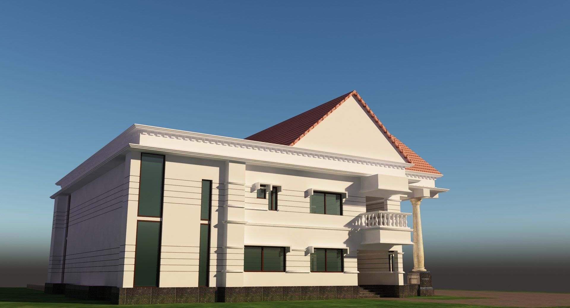 3D Residential Duplex House - TurboSquid 1558670