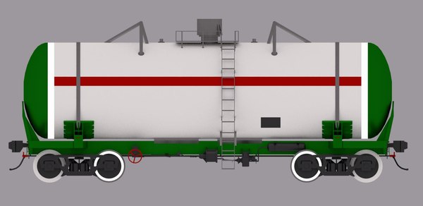 3D railroad oil tank - TurboSquid 1631465