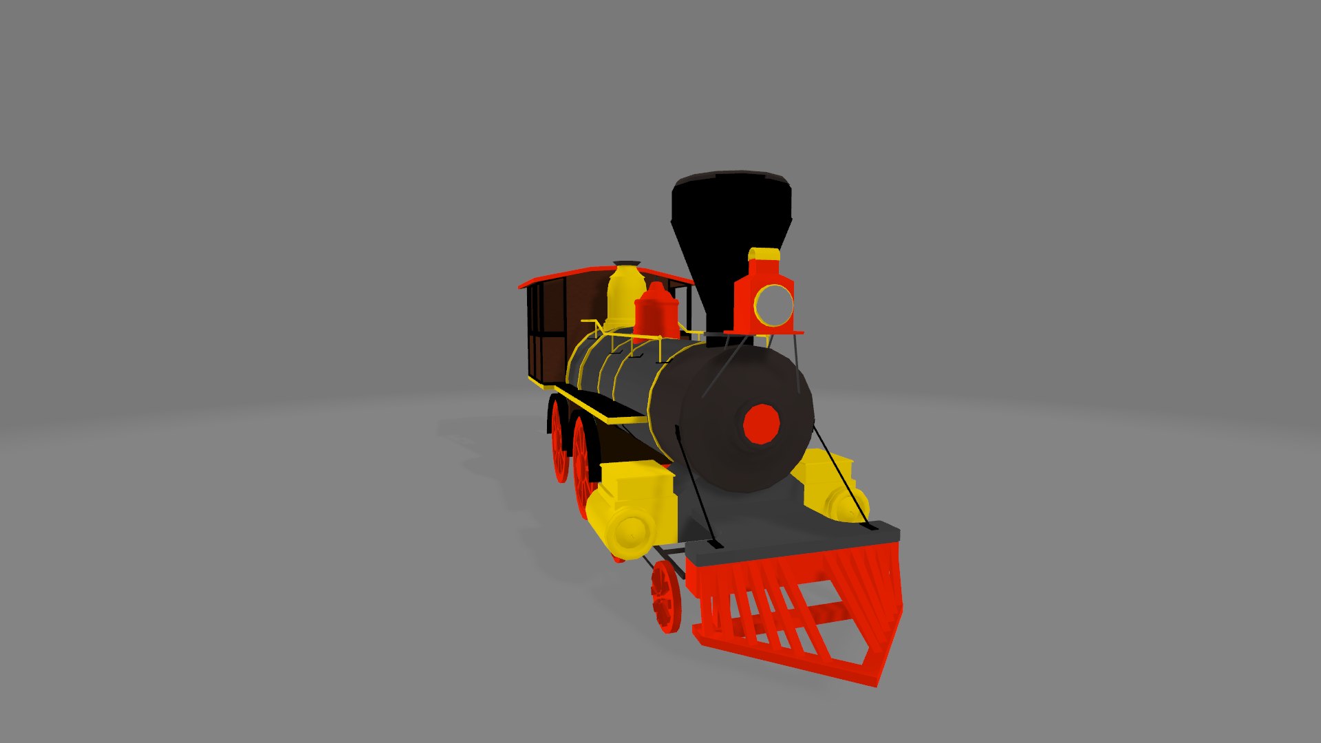 3D Low Polygon Steam Train - TurboSquid 2175799