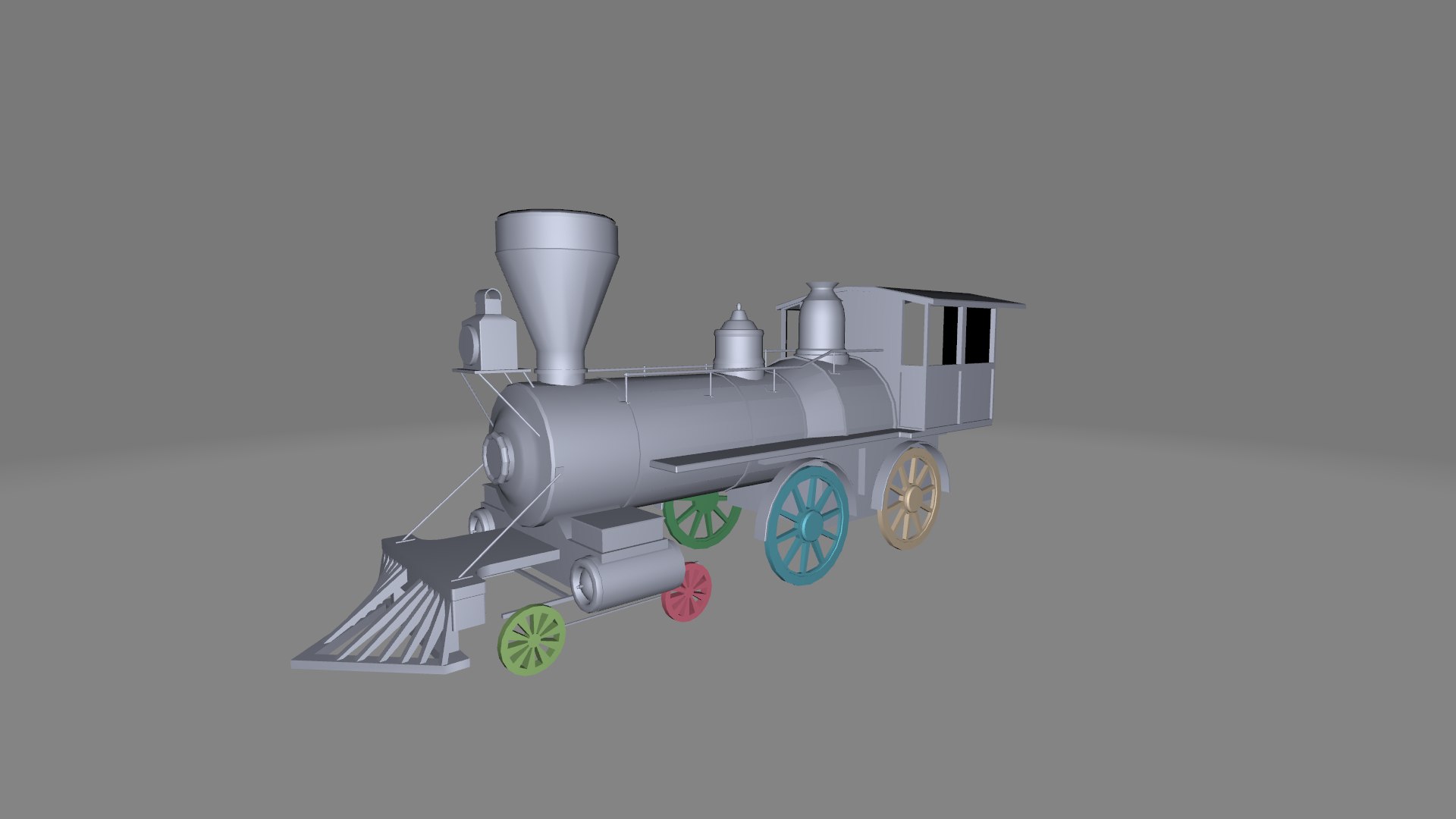 3D Low Polygon Steam Train - TurboSquid 2175799