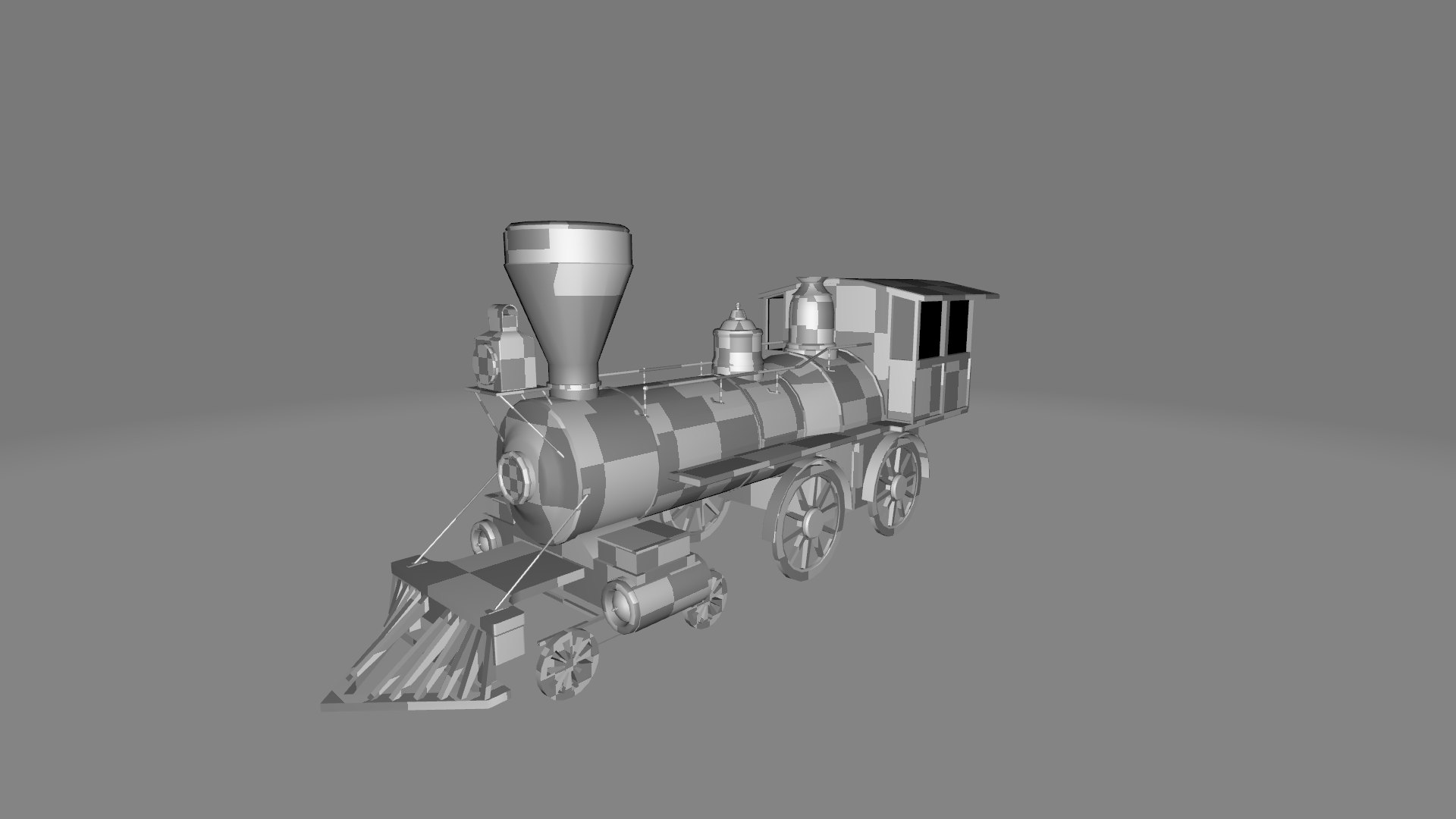 3D Low Polygon Steam Train - TurboSquid 2175799