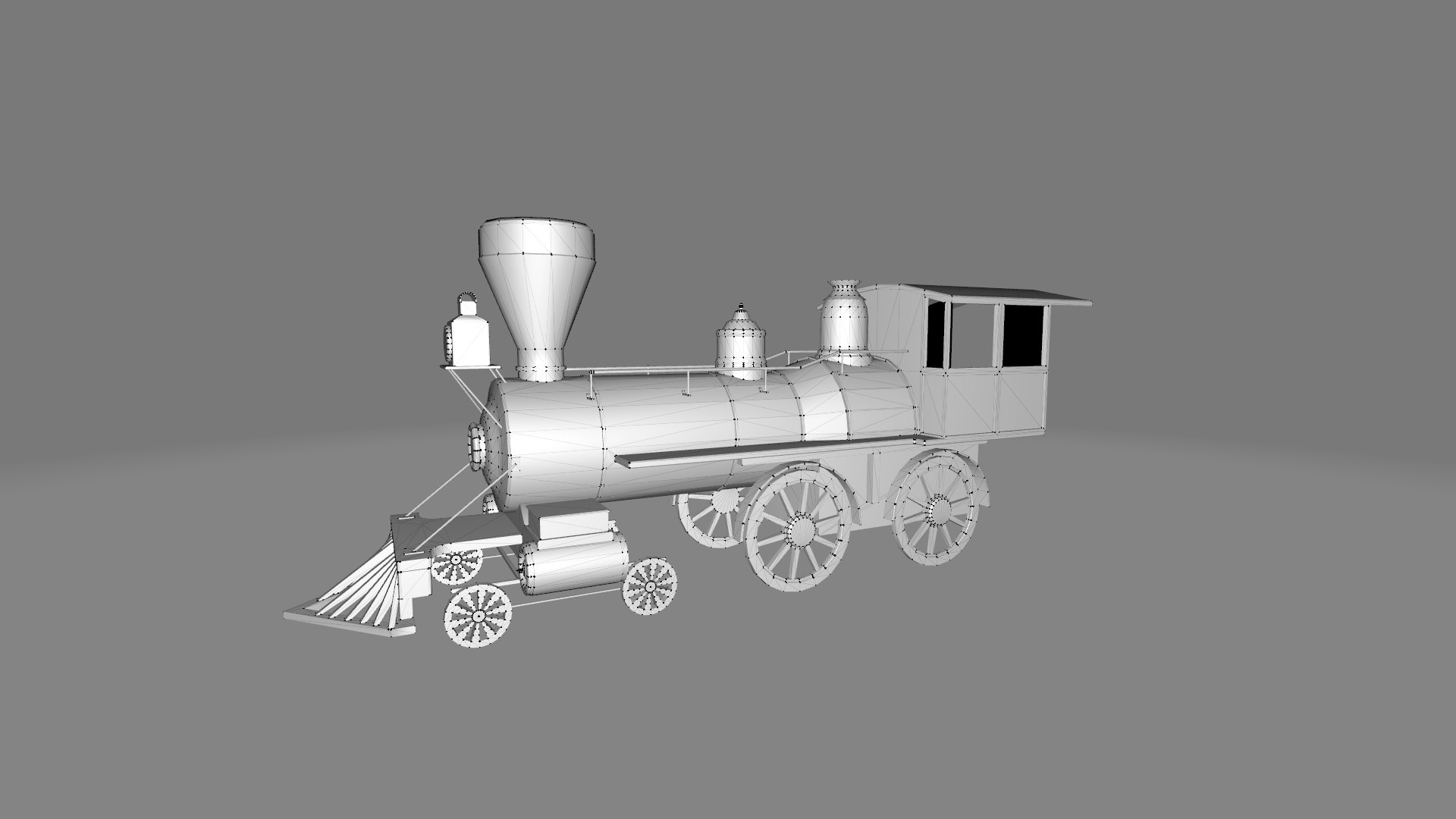 3D Low Polygon Steam Train - TurboSquid 2175799