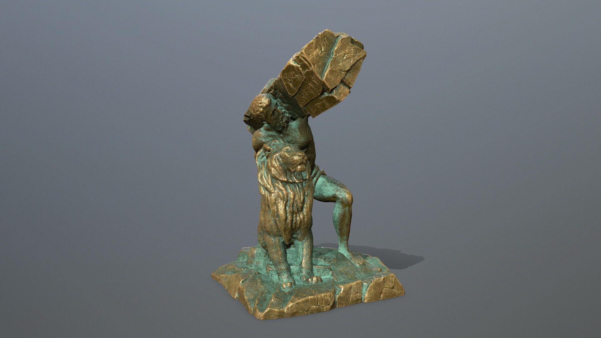 Hercules And Lion 3D Model - TurboSquid 1963467