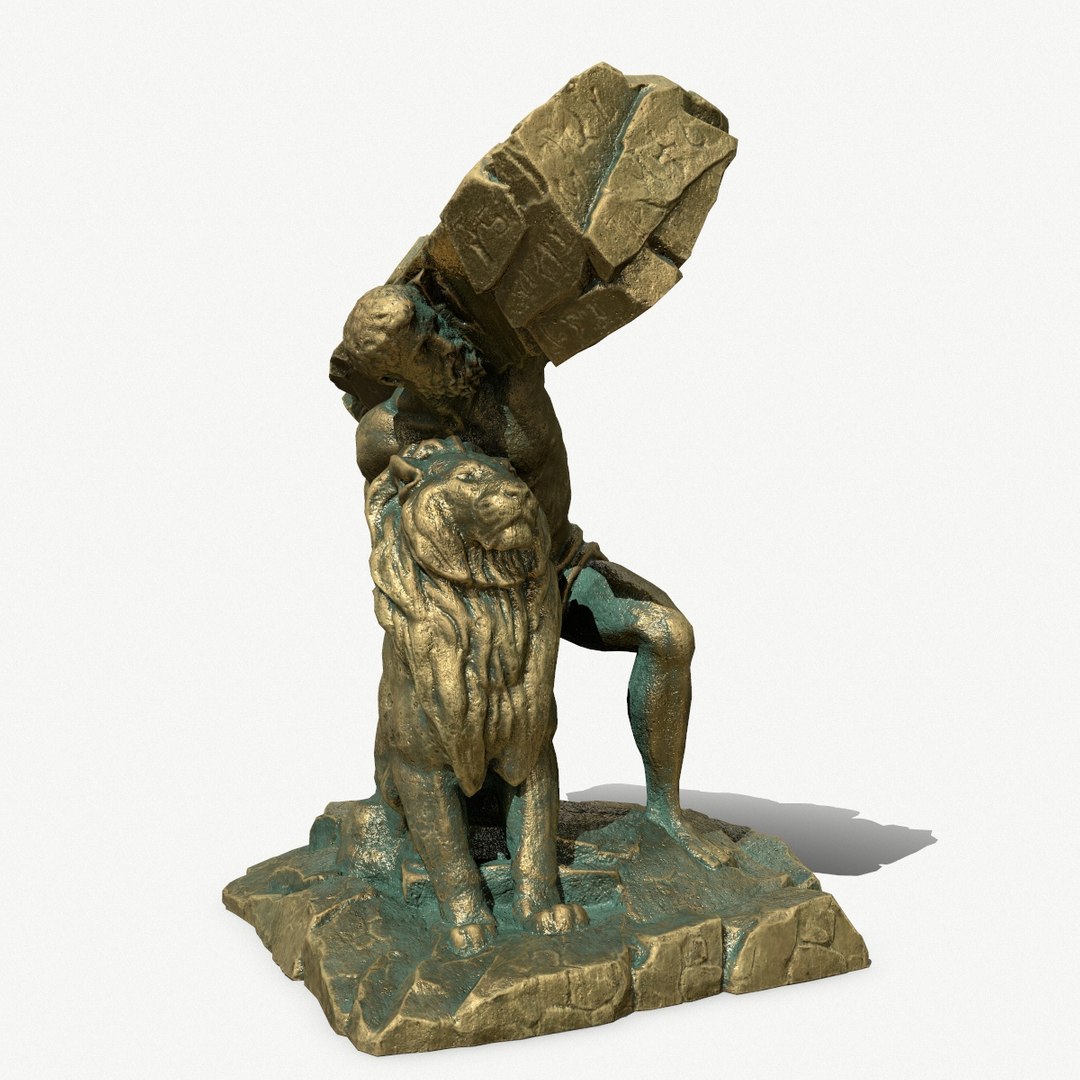 Hercules and Lion 3D model - TurboSquid 1963467