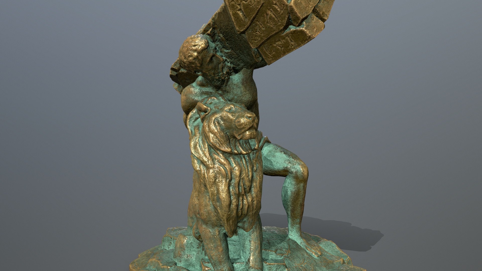 Hercules And Lion 3D Model - TurboSquid 1963467