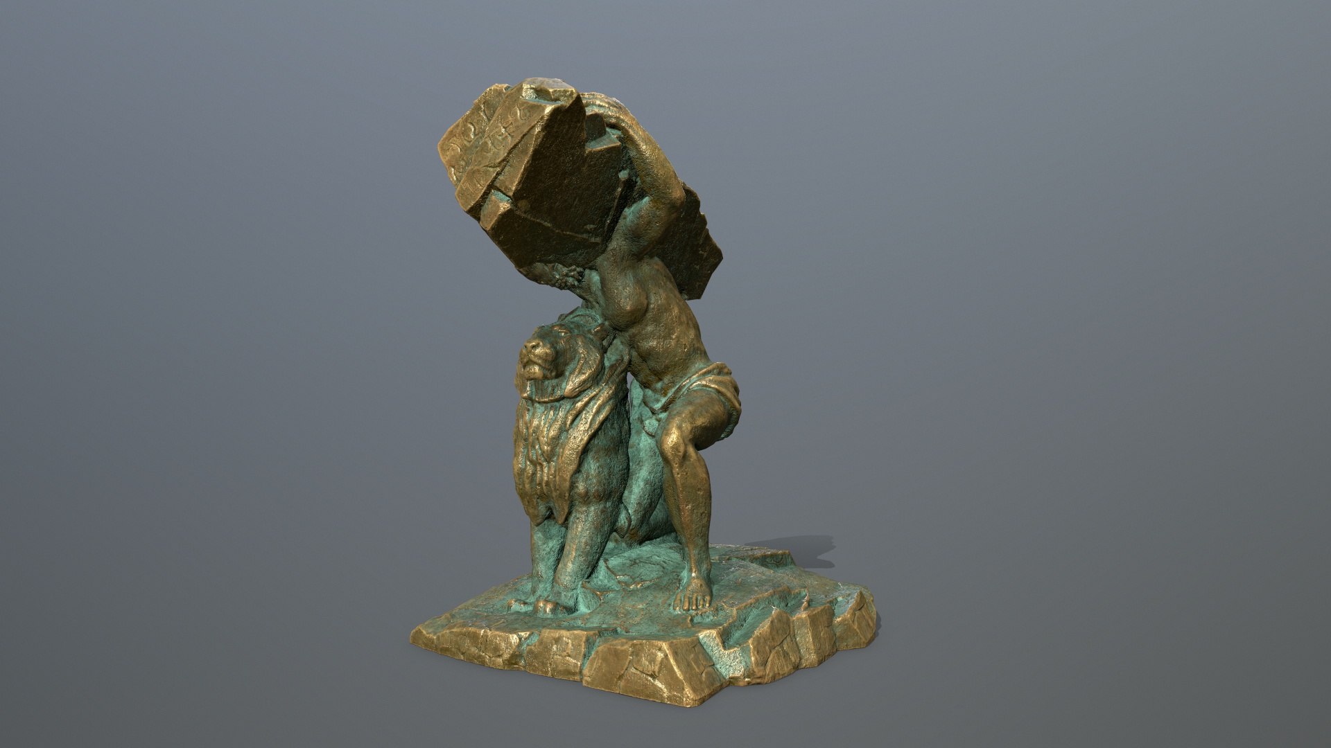 Hercules And Lion 3D Model - TurboSquid 1963467